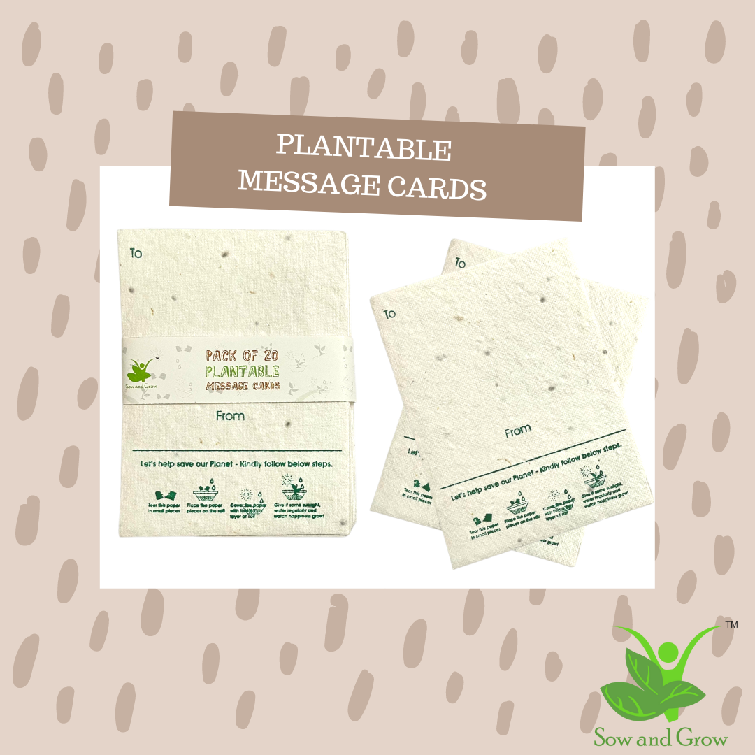 Plantable Message Cards/ Gift Tags: Pack of 40 – Sow and Grow®